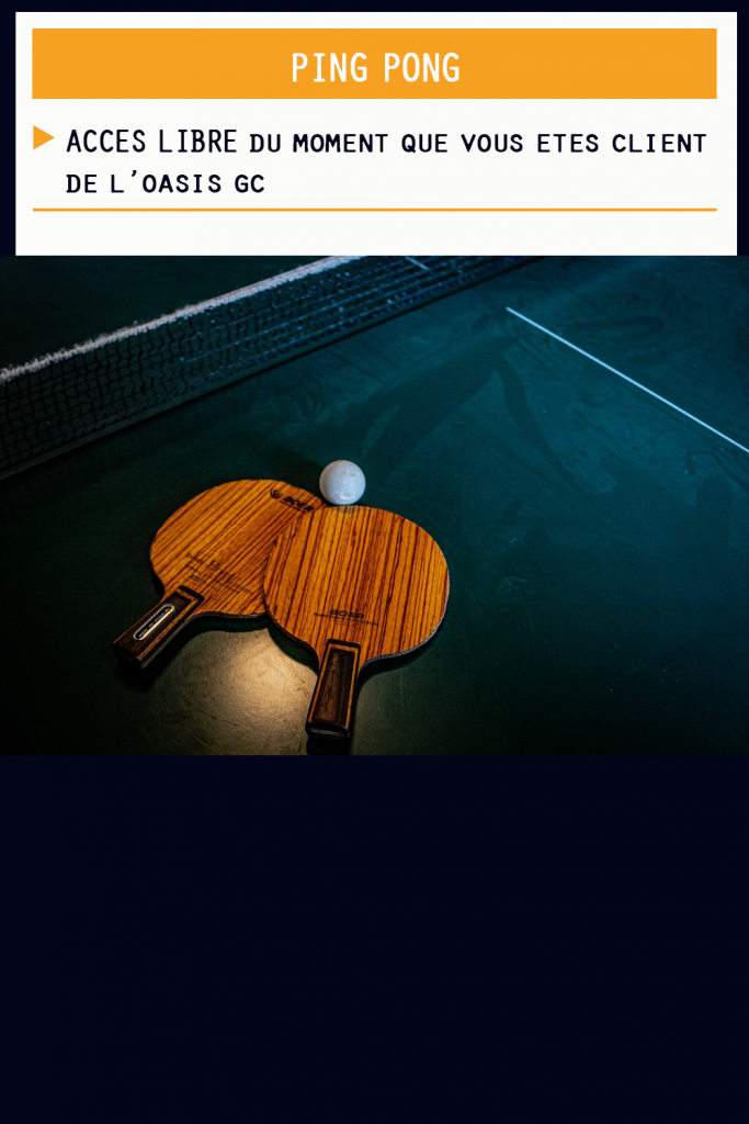 PING PONG - Oasis Game Center